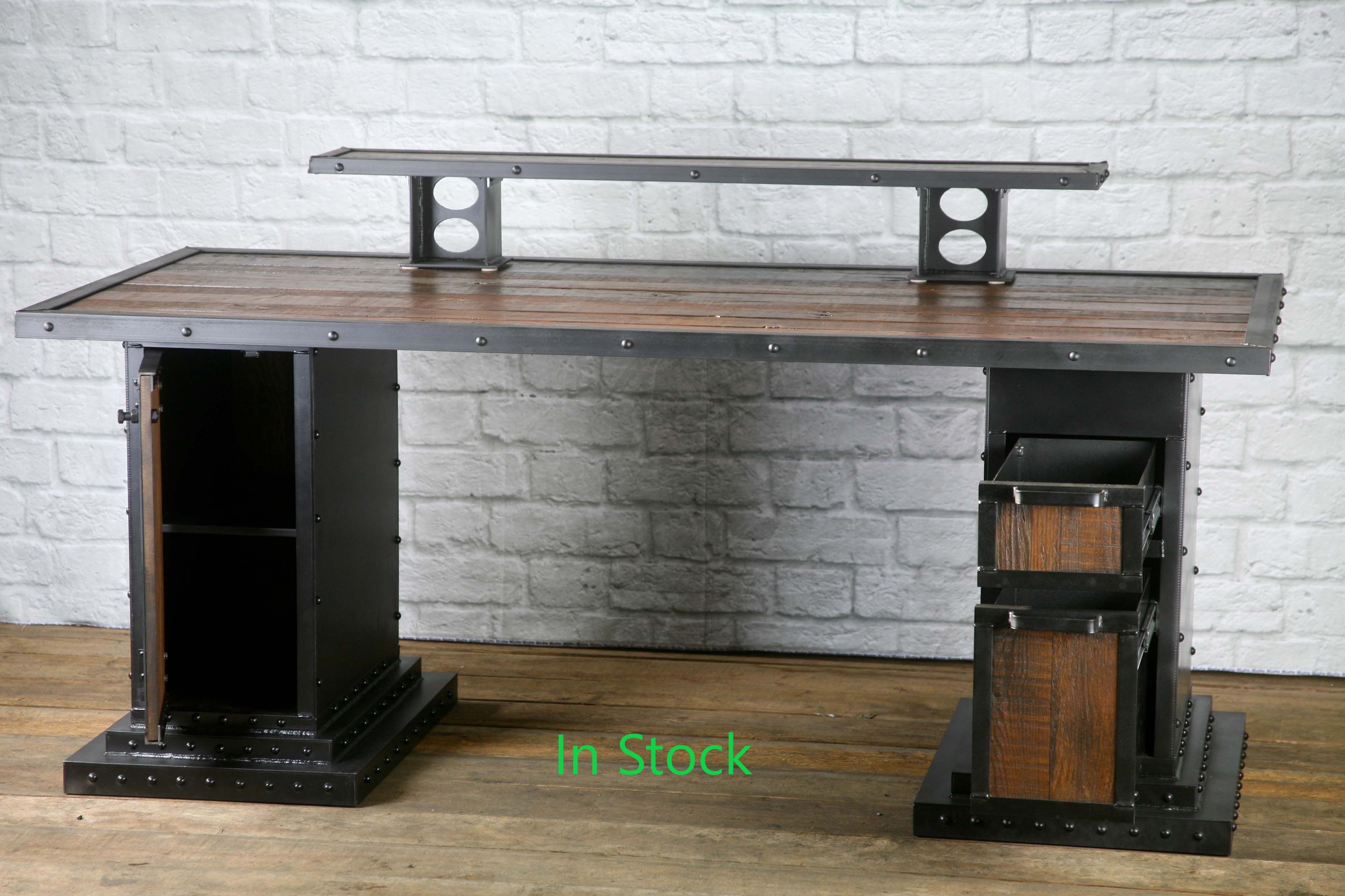 Industrial Style Desk Bases, Modern Desk Bases With Cabinet And Drawers ...