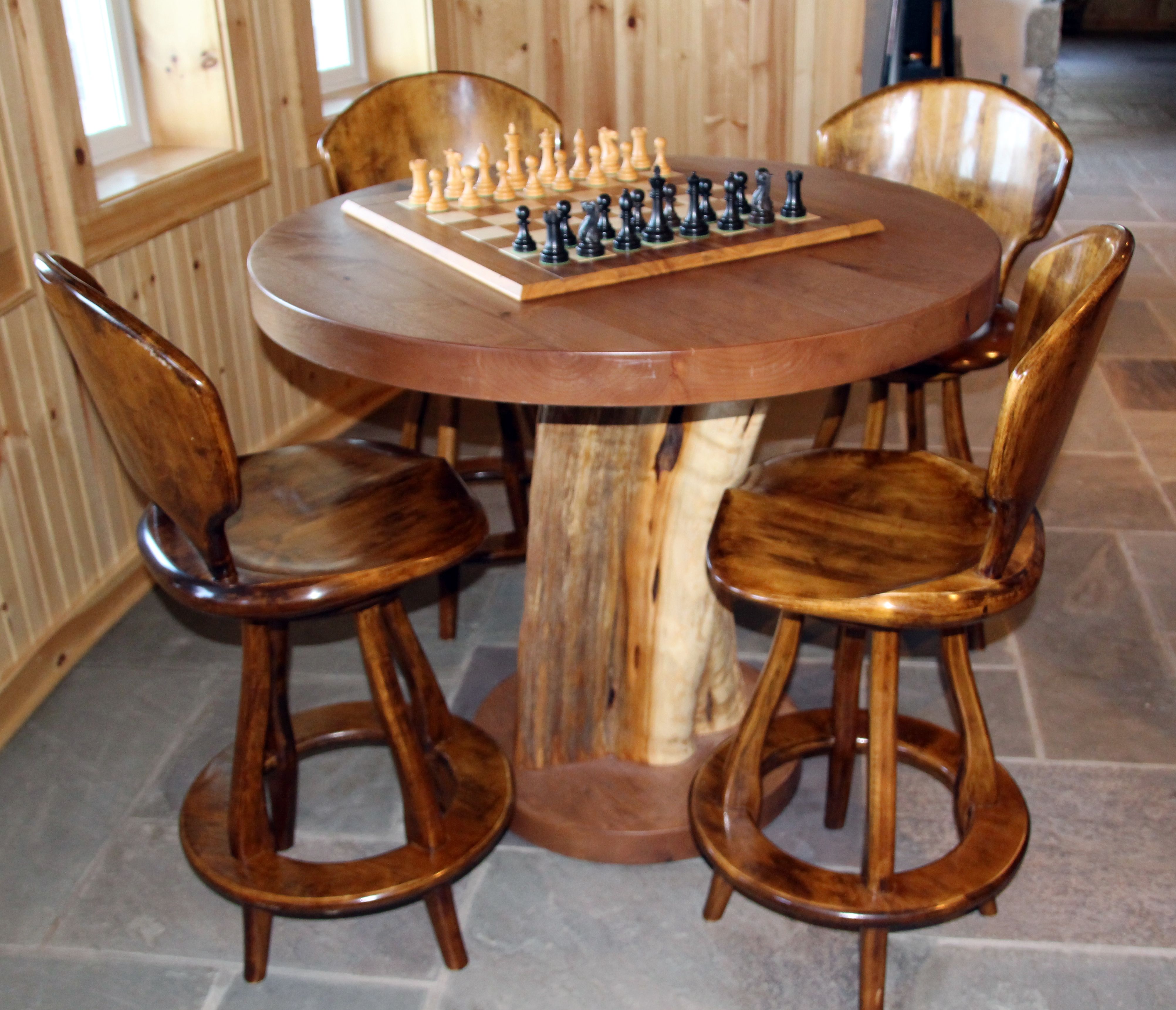 High Back Bar Stool With Swivel | Maker Marketplace