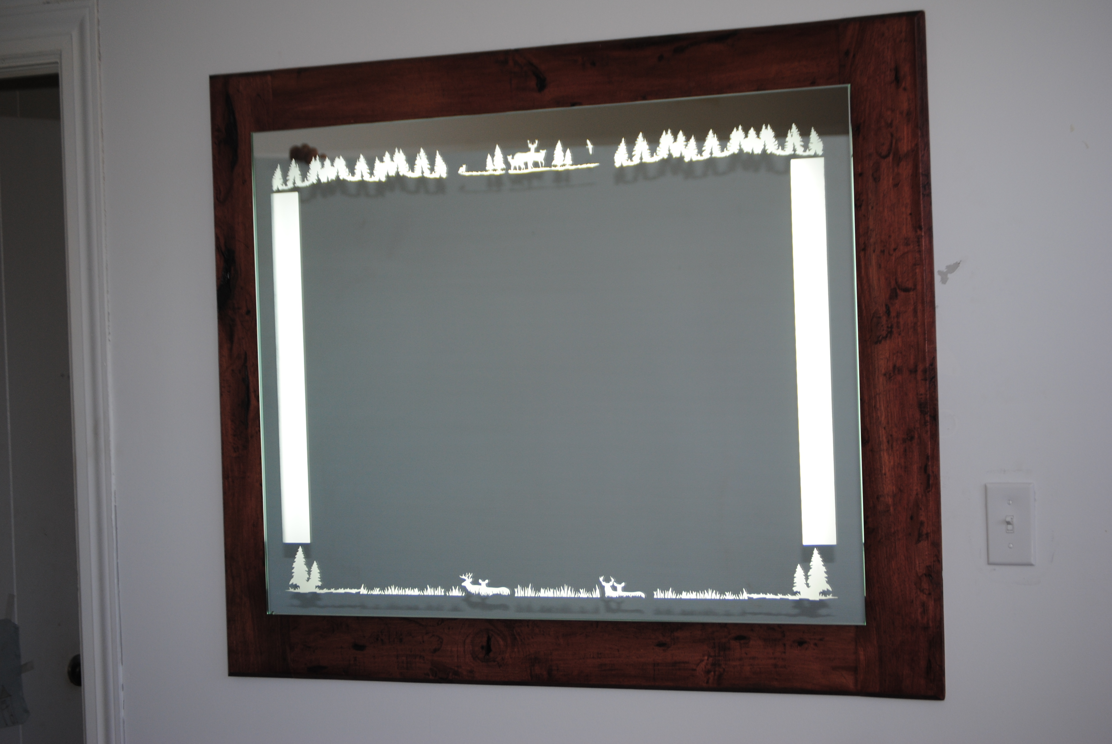 Rustic Led Mirror | Maker Marketplace
