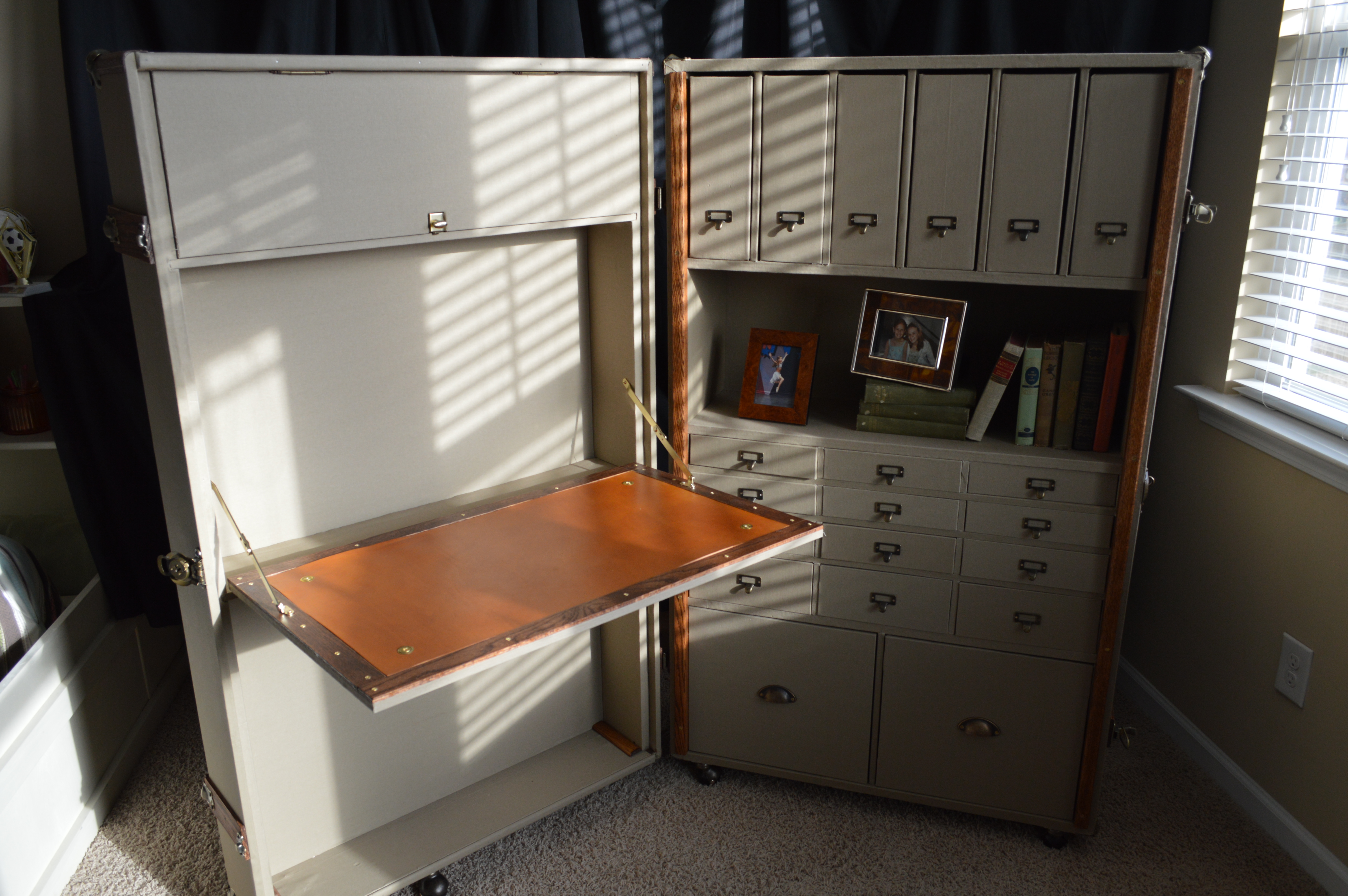 Steamer Trunk Desk & Secretary | Maker Marketplace