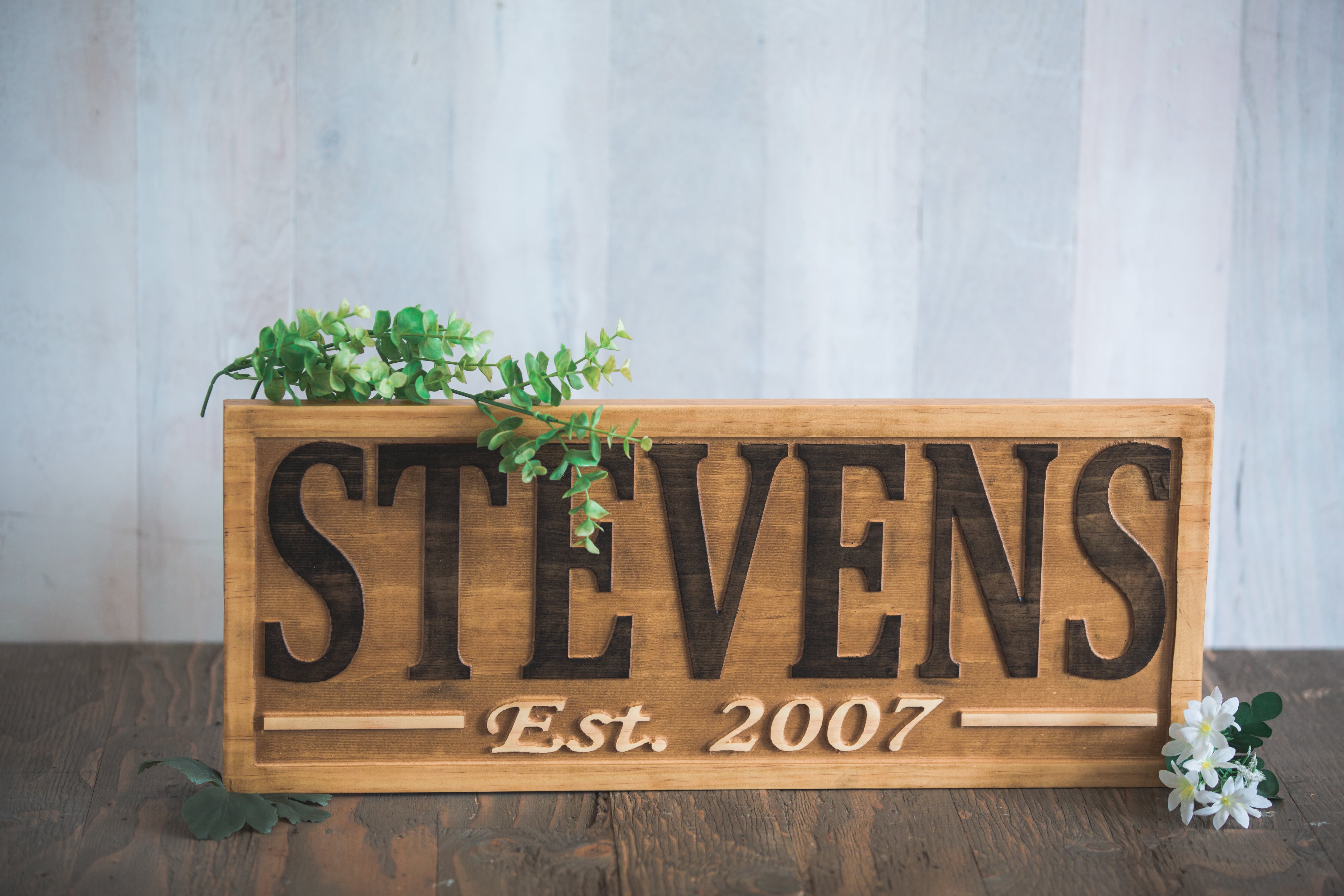 Family Name Sign Established Name Sign Wood Carved Sign 3d Caving ...
