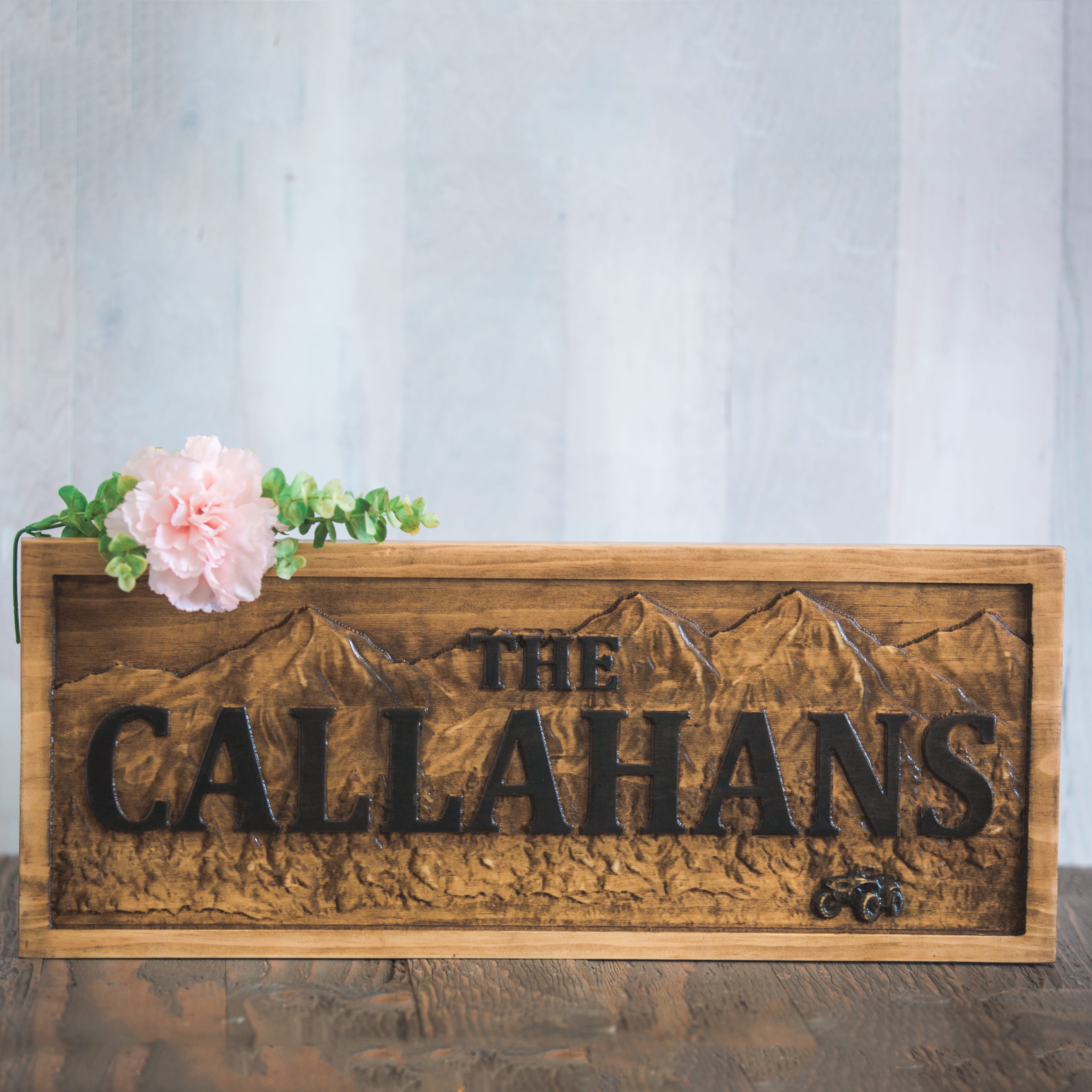 Family Names Sign Wood Cabin Sign Rustic Cabin Decor Man Cave Sign ...