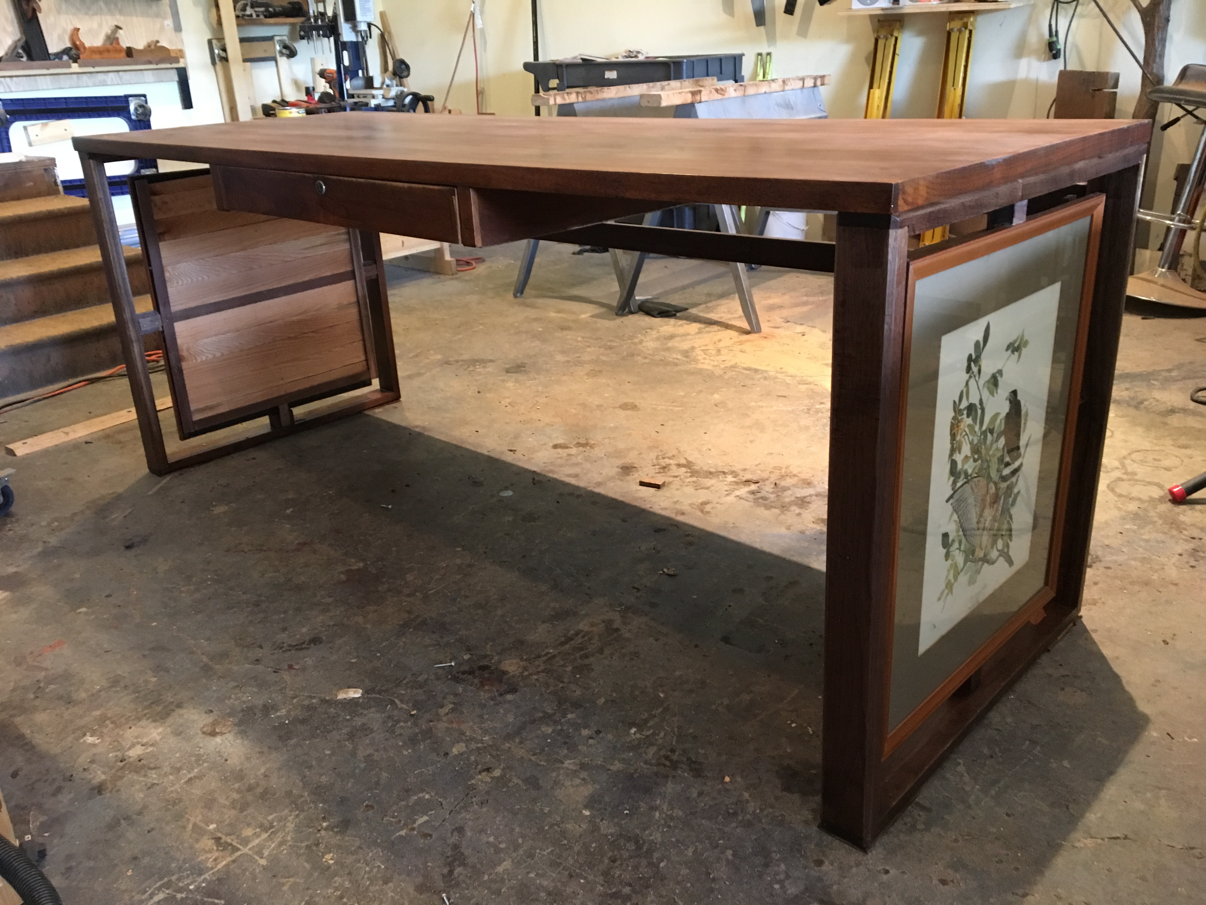Repurposed Desk Made With Existing Desk Material And Pictures Client ...