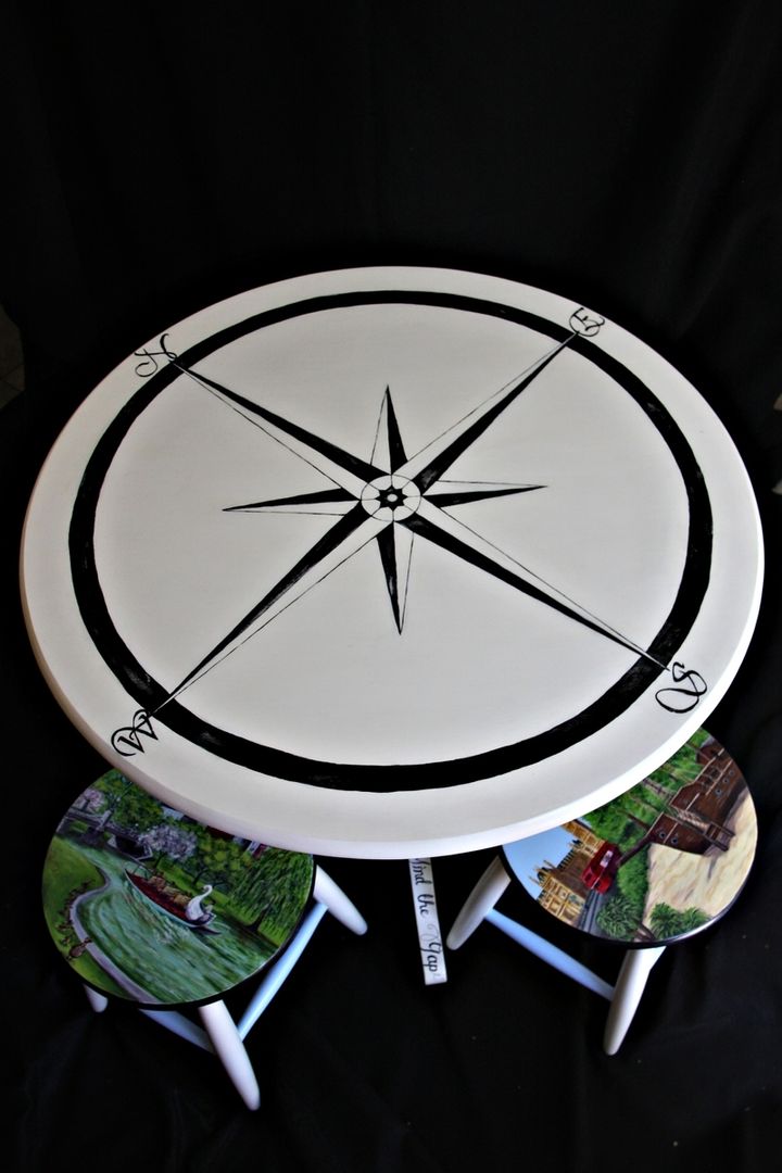 Hand Painted Table Base | Maker Marketplace