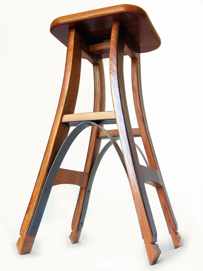 Eiffel Barstool Recycled Oak Wine Barrel High Stool Maker Marketplace