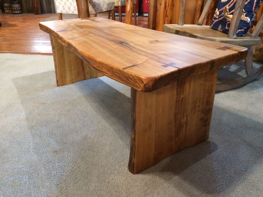 Cypress slab coffee table store