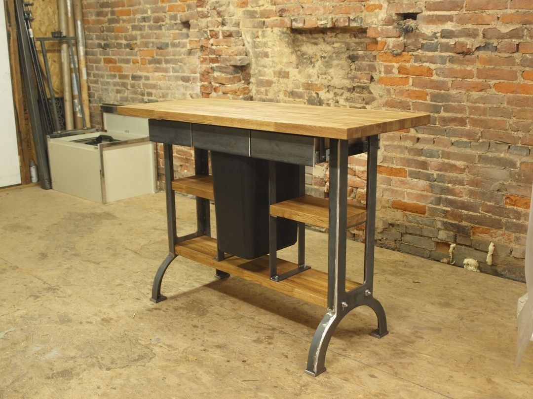 Modern / Industrial Kitchen Island Console Table | Maker Marketplace