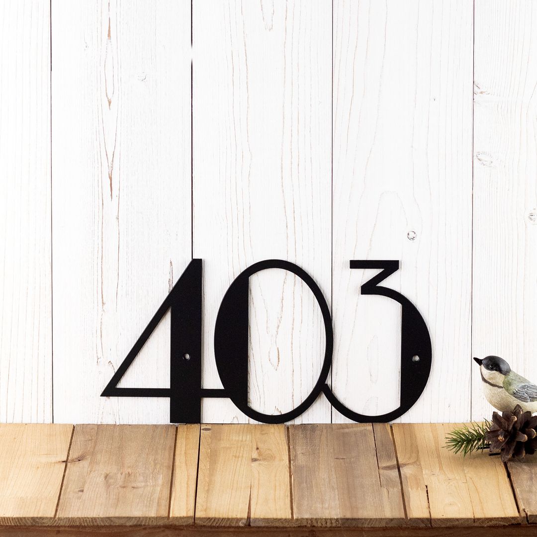 Laser Cut - Modern House Numbers | Maker Marketplace
