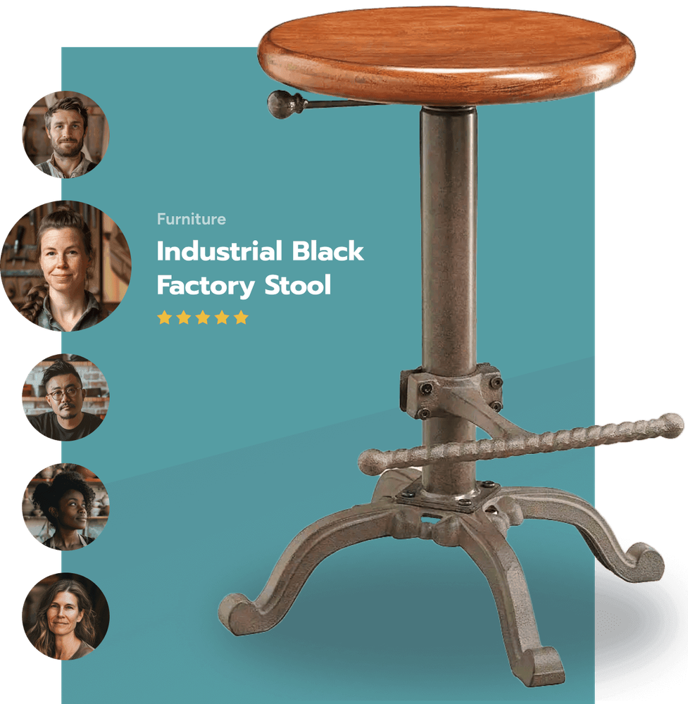 Curated marketplace for custom goods.