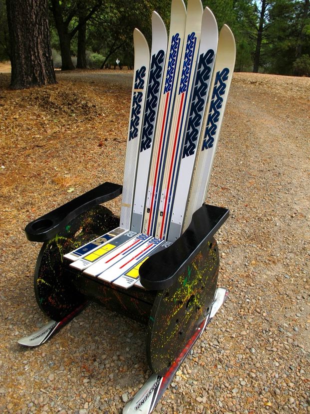 Adirondack chairs made out of skis store