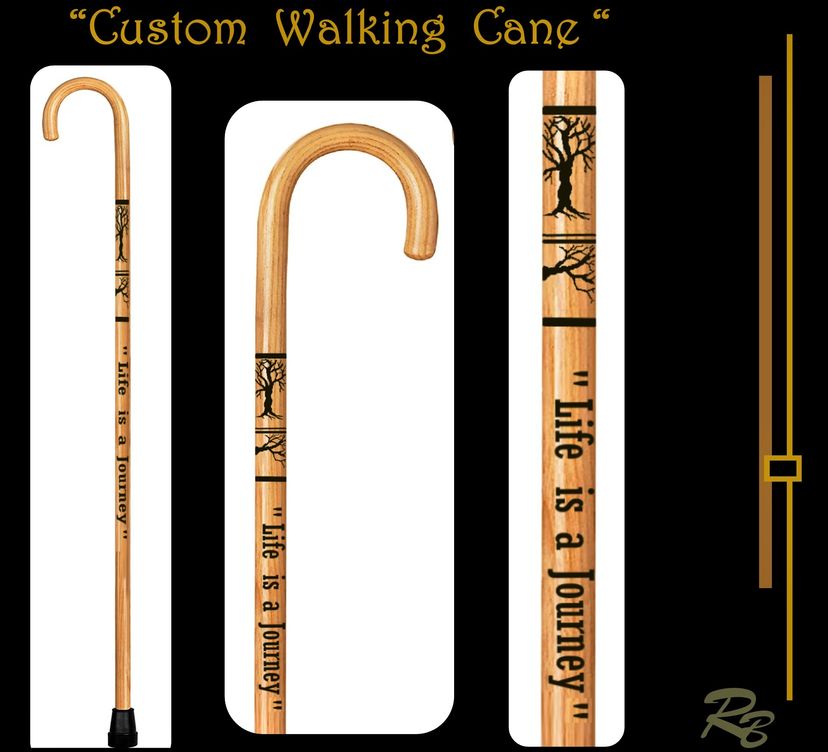 Hand Painted Walking Canes, Custom, Painted, Canes, Made With Your ...