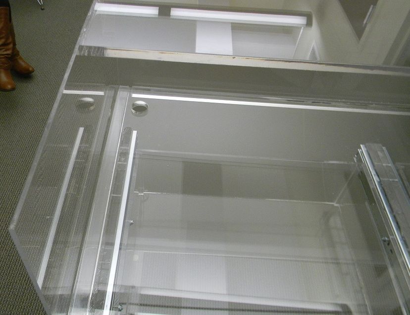 Acrylic Reception Desk - Hand Crafted And Made To Order, Custom Sizing ...