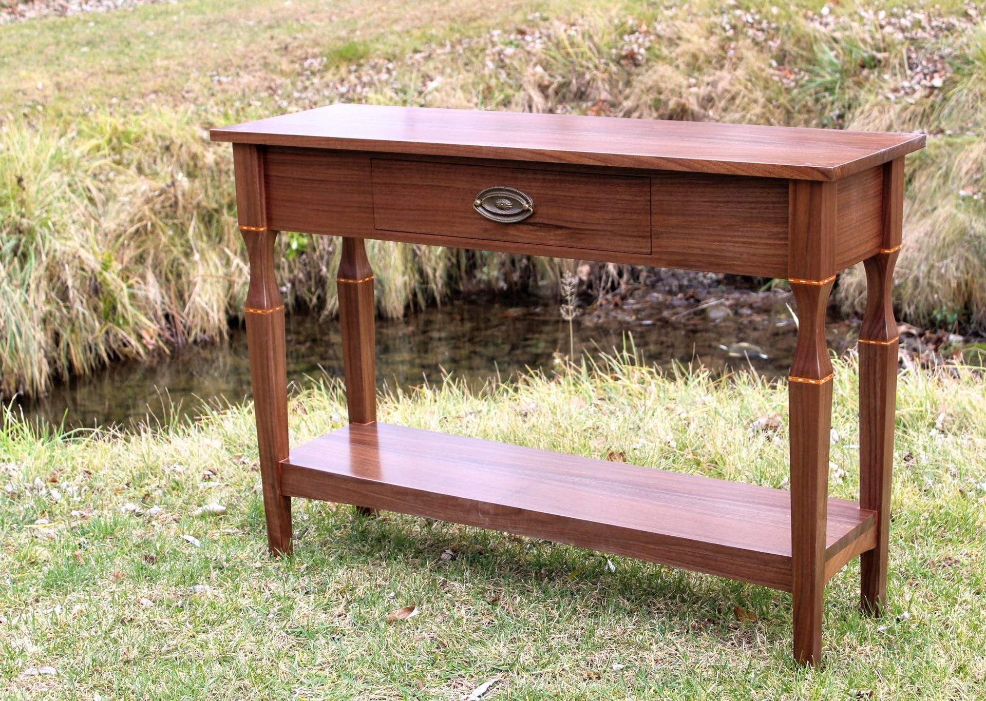 Live Edge Trestle Dining Table - Black Walnut | Maker Marketplace